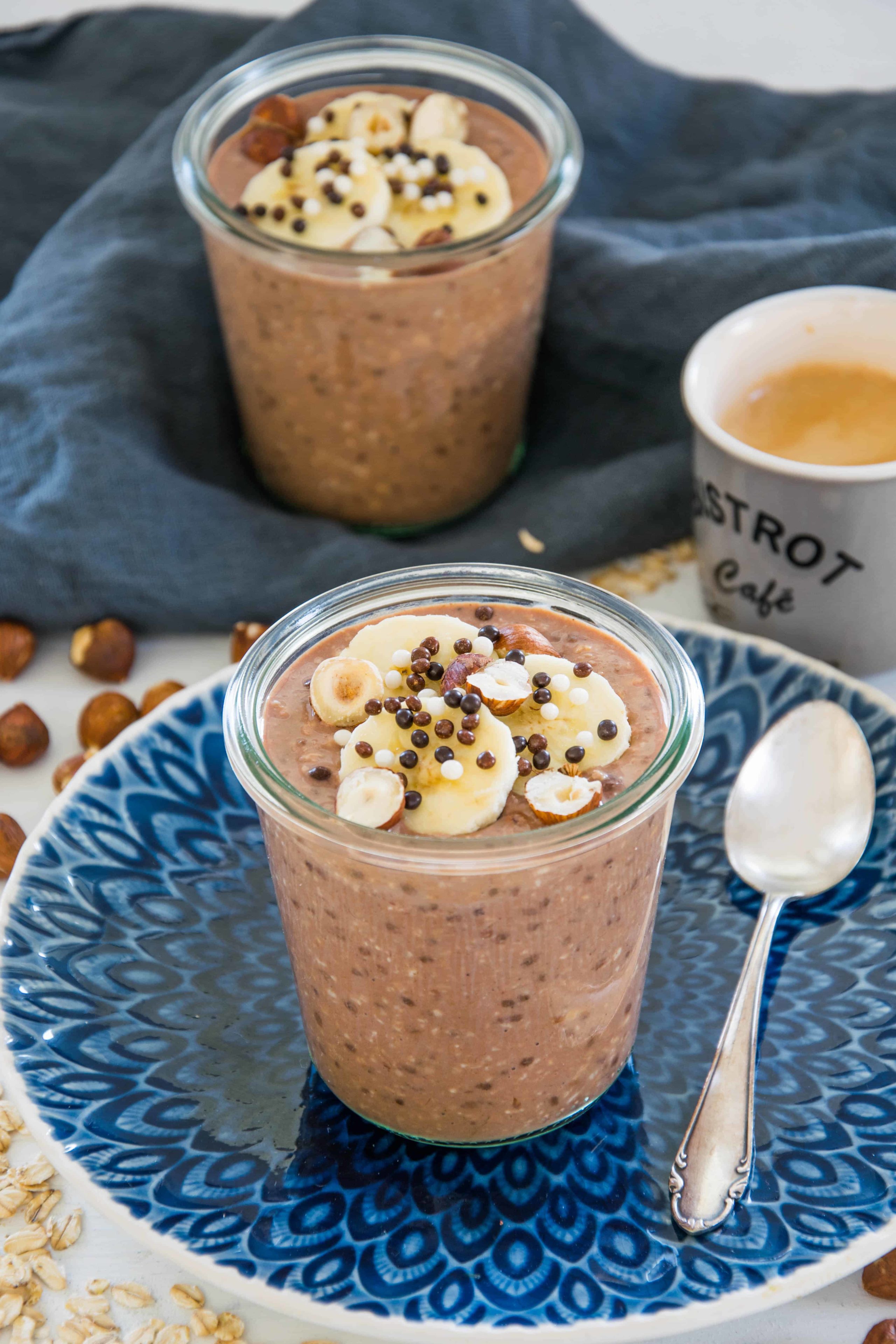 Schoko-Bananen-Overnight Oats