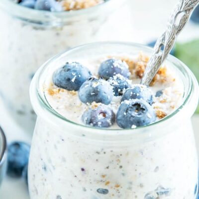 Frozen Blueberry Skyr | Oats and Crumbs