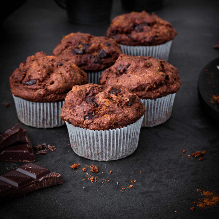 Vegane Schokomuffins // Rezept (schnell & einfach)