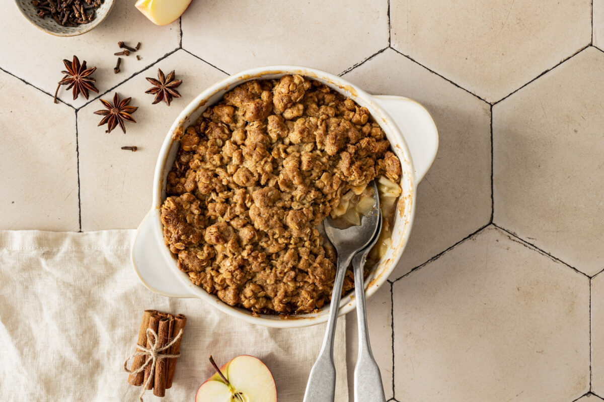 Crumble Mit Haferflocken Und Dinkelmehl